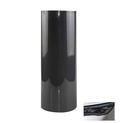 China Headlight Automobile Rainbow Vinyl Roll Transparent TPH Black Car Tail Light Tint Film for sale