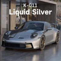 China Liquid Silver Colour Changing Vinyl Wrap 7.5mil Thickness TPU PPF Film K-011 for sale