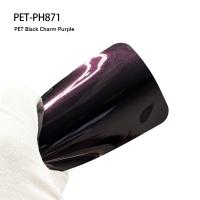 China PET-PH871 PET Black Charm Purple 7.5mil Colored Paint Wrap For Cars for sale
