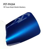 China PET-PH264 PET Super Bright Metallic Blueberry 7.5mil Vinyl Wrap For Cars for sale