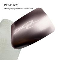 China PET-PH225 PET Super Bright Metallic Passion Pink 7.5mil Protective Car Wrap for sale