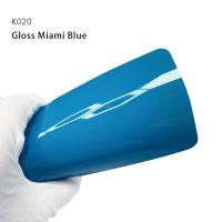 China K020 Gloss Miami Blue TPU Color Car Wrap Film Vinyl Roll for sale