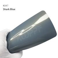 China Shark Blue Colored  TPU PPF Wrap 8.0 Mil Glossy Car Body Sticker for sale