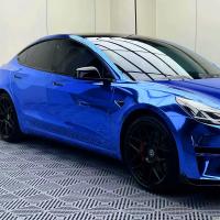 China Super Chrome Nile Blue TPU Self Healing Car Colored PPF Wrap Paint Protection Film for sale