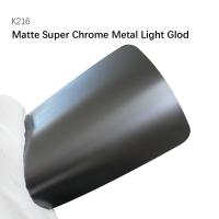 China Matte Super Chrome Metal Light Glod Chrome Vinyl Wrap TPU Car Body Protection Film for sale