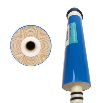 China 10 Inch Domestic Ro Membrane Water Filter 100 Gpd Membrane Purple Horn for sale