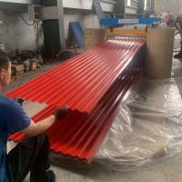 China Color Coated Corrugated Steel Sheet PPGI SGCC DX51D Prepainted Roofing / Wall Cladding Sheet for sale