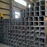 China ASTM A36 S235JR Black Square Hollow Section Pipe , Electric Resistance Welding ERW Steel Tube for sale