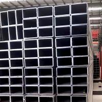 China ASTM A36 S235JR Black Square Hollow Section Pipe , Electric Resistance Welding ERW Steel Tube for sale