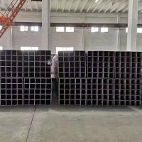 China ASTM A36 S235JR Black Square Hollow Section Pipe , Electric Resistance Welding ERW Steel Tube for sale
