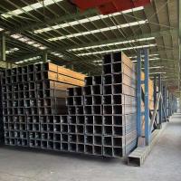 China ASTM A36 S235JR Black Square Hollow Section Pipe , Electric Resistance Welding ERW Steel Tube for sale