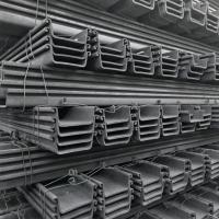 China Interlocking Permanent U/Z Type Steel Sheet Pile High Structural Bearing Capacity For Cutoff Wall for sale