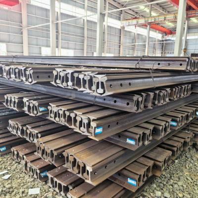 China Crane Rail Steel QU70 QU80 QU100 QU120 U71Mn Material GB3426 Standard For Overhead Crane / Port Machinery for sale
