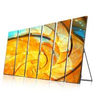 China Ultrathin Indoor Digital Led Poster Stand 83 Inch 1920Hz ODM for sale