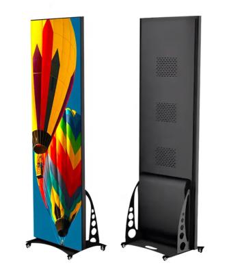 China IP40 Mobile Controllable Led Poster Screen Display Board P10 for sale