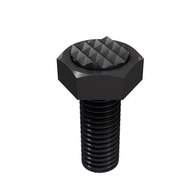 China Precision SCM435 Hexagon Gripper Screw Serrated Fixture Parts For CNC Fixture Clamping for sale