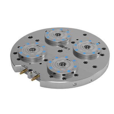 China 4 Module Zero Point Clamping System Round Pneumatic Base Plate Mounting System for sale