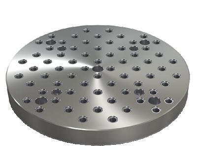 China Round Grey Cast Iron Baseplates Grid Holes Modular Clamping Plates For Milling for sale