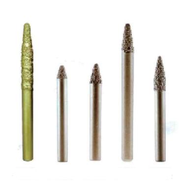China 6mm  12mm  Vacuum Brazed Computer Engraving Head And Diamond Carving Burrs for sale