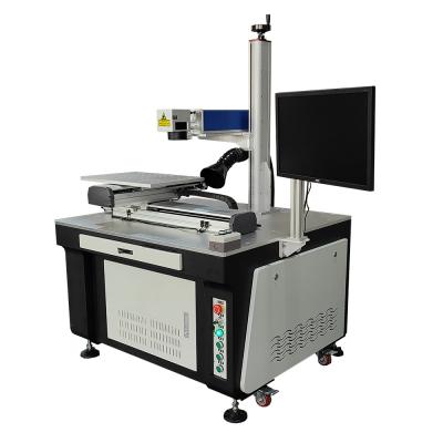 China KEYILASER Large Format Fiber Marker 30W 50W XY Motorized High Reflective Material Fiber Laser Engraving Marking Machine for sale