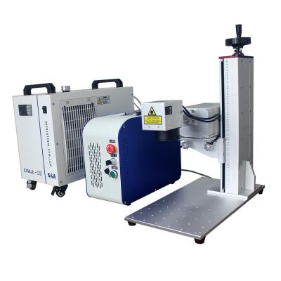 China KEYILASER Portable Mini 3D Uv Co2 Fiber Laser Marking Machine Printer Marker Engraver For Plastic Metal Jewelry for sale