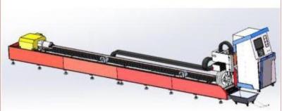 China Aluminium Copper Pipe Cutting Machine / Round Square Fiber Cnc Laser Tube Cuttr for sale