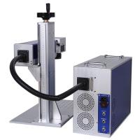 China 30W Fiber Laser Marking Machine / Metal Laser Engraving Machine 1064nm for sale