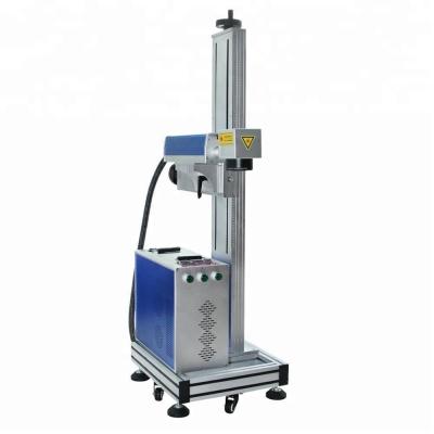 China 20W Flying Optical CNC Laser Engraving Machine for Metal Steel Aluminum HDPE Pipe for sale