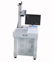 China White CNC Laser Engraving Machine / Metal Label Desktop Laser Marker for sale
