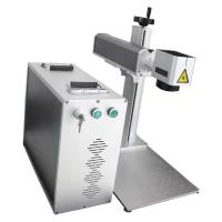 China 20w 30w Portable Mini Laser Engraving Machine Metal And Wood barcode Split Type for sale