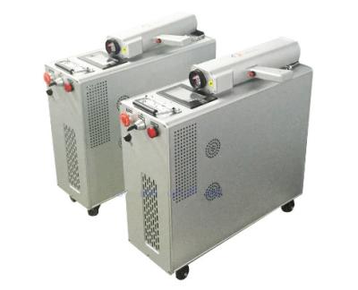 China 100w 200w Raycus Laser Cleaning Equipment Rust Paint Removal Small Size for sale