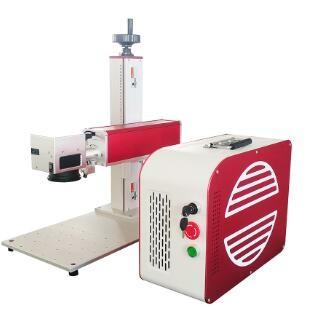 China Portable 20W 30W 50W QR Code Fiber Laser Marking Machine for sale