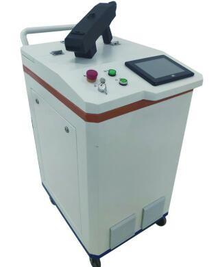 China Small Portable Laser Cleaning Machine Rust Removal Hand Held 100W Lightweight for sale