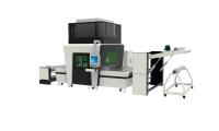 China Seamless Splice Flying Laser Marking Machine 9000mm/s For PVC for sale