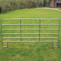 China Hot Dipped Galvanized Livestock Fence Panels Easily Assembled 5 Rail Horse Panels for sale