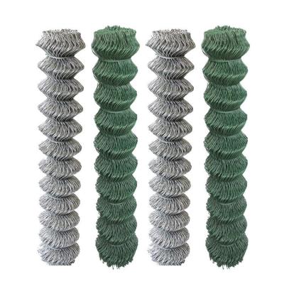 China 50x50mm Diamond Chain Link Fence Electric Galvanized PVC Sprayed for sale