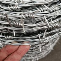 China Safety Galvanized Barbed Wire Fence Wide Range Barbed Wire Pvc Coated for sale