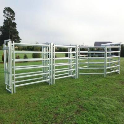 China 32mm O.D Hot Dipped Galvanized Steel Fence Panels Livestock Heavy Duty for sale