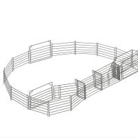 China Vertical Pipe 50x50x2.0mm Farming Livestock Pens Welding Durable sheep fencing panels for sale