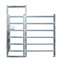 China Side Gate Livestock Fencing Galvanized Man Gate Farm Cow Fence Panels Oval tube for sale