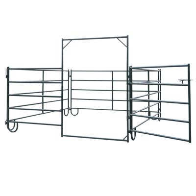 China Galvanized Steel Livestock Horse Corral Gate Fence Easy Assemblied for sale