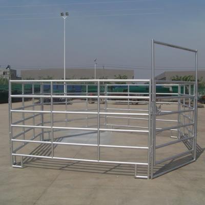 China Livestock Cattle Corral Horse Panel Fence Bulk Cheap Round Tube Fence for sale