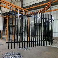 China Heavy Duty Security Galvanized And Powder Coated Corten Steel Fence Panels Wrought Iron Design for sale