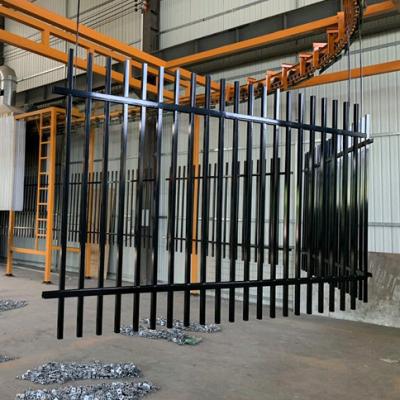 China Heavy Duty Security Galvanized And Powder Coated Corten Steel Fence Panels Wrought Iron Design for sale
