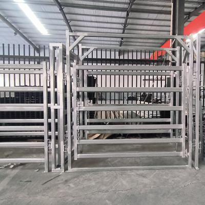 China 40*80mm*1.6mm Cattle Crushes Panel Cattle Headlock Panels Versatile for sale