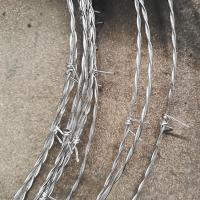 China Hot Dip Galvanizing Barbed Wire Roll 400 Meters 350kgf Tensile Strength for sale