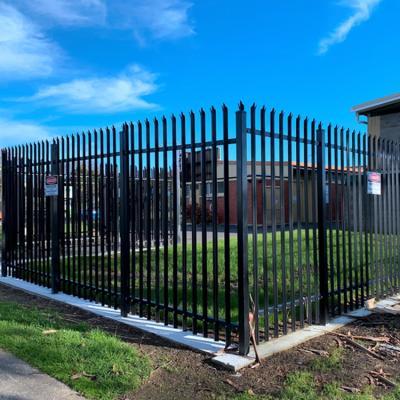 China 1.8x2.4m 2.1x2.4m 2.4x2.4m Steel Fence Posts Boundary Wall Anti Rust Metal Fence for sale