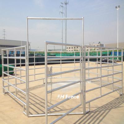China Round Heavy Duty Steel Livestock Cattle Fence Panels 6 Feet Galvanized for sale