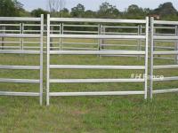 China Australian Standard Free Standing Heavy Duty Cattle Panels For Cattle Yard With A Wing Gate for sale