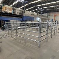 China Welded Australia Galvanized Farm Livestock Animal Economical Cattle Rail Metal Panel Fence / Cattle & Sheep Yard Corral Panels for sale
